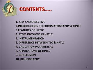 HPTLC : SEPERATION TECHNIQUE | PPT