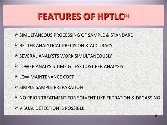 HPTLC : SEPERATION TECHNIQUE | PPT