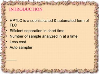 Hptlc | PPT
