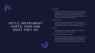 HPTLC-HIGH PERFORMANCE THIN LAYER CHROMATOGRAPHY | PPTX
