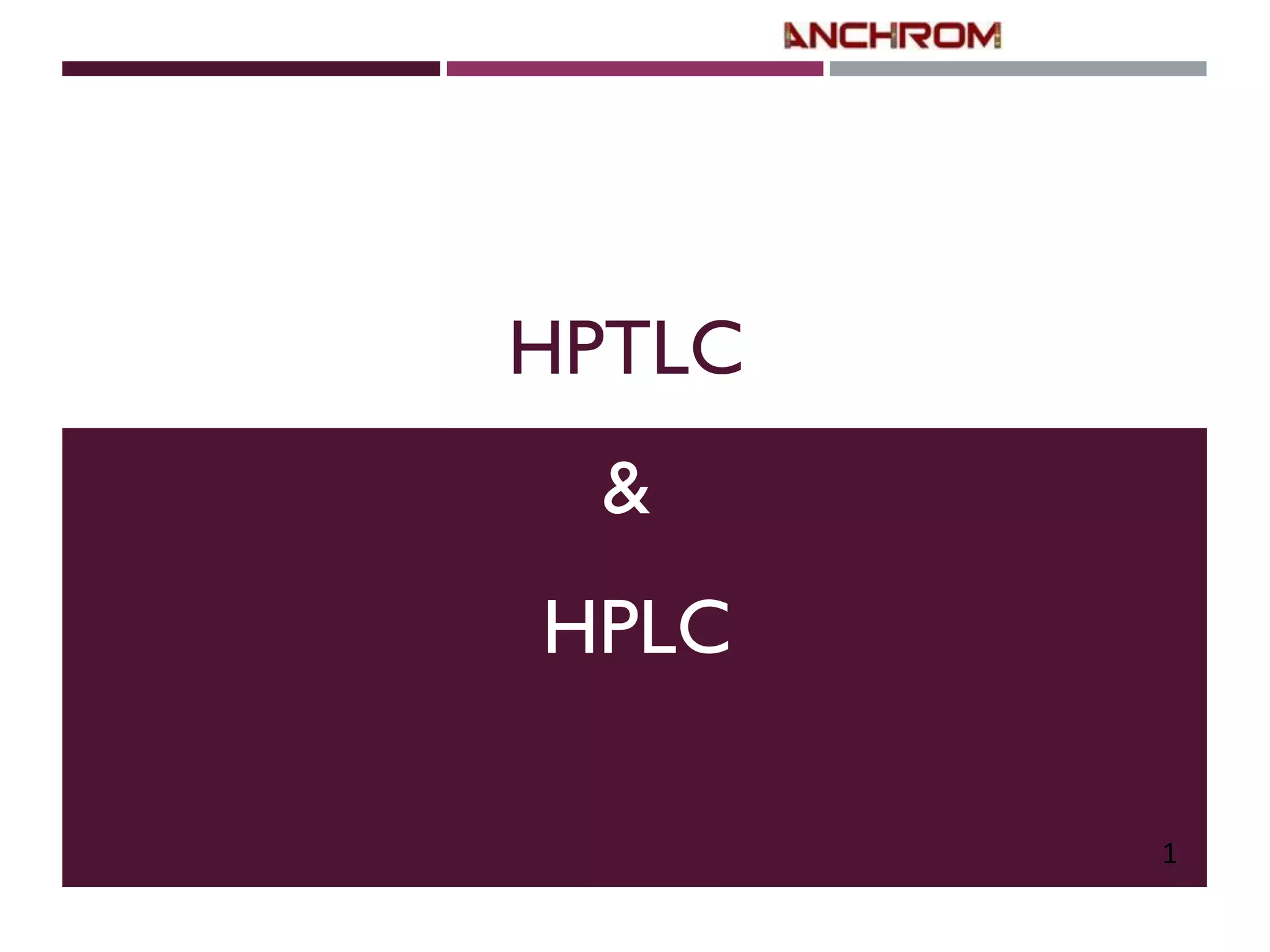 HPLC-HPTLC Comparison | PPT