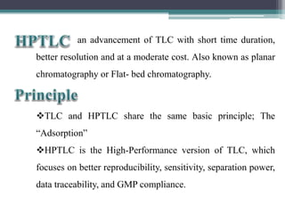HPTLC_An Introduction - Part 1 by Priyanka Singh | PPT