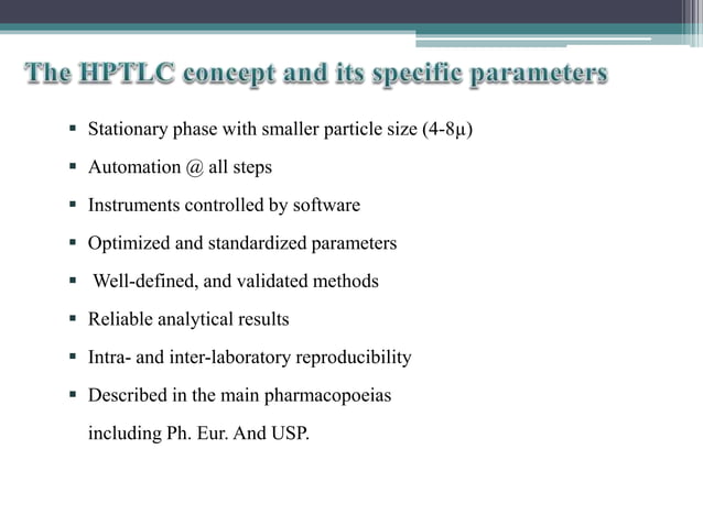 HPTLC_An Introduction - Part 1 by Priyanka Singh | PPT