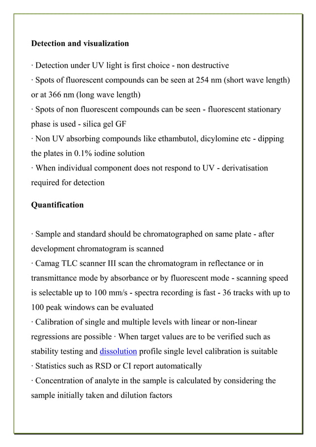 Hptlc vs tlc | PDF Hptlc vs tlc | PDF