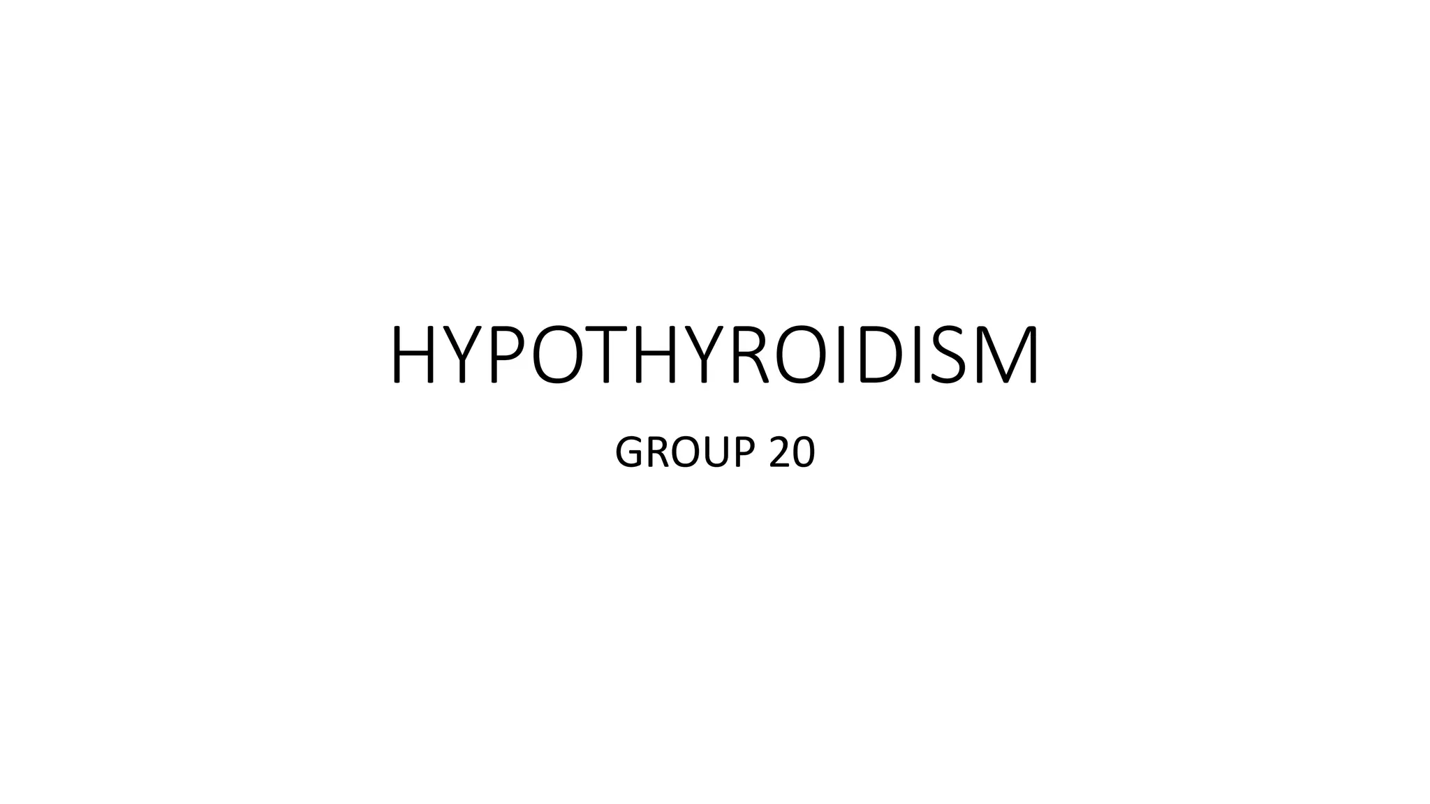 Managing Hypothyroidism | PPT