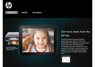 Introducing HP Touch Pad | PPT