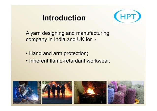 High Performance Textiles Pvt. Ltd Presentation | PPT