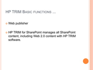 Hp trim vs objective | PPTX