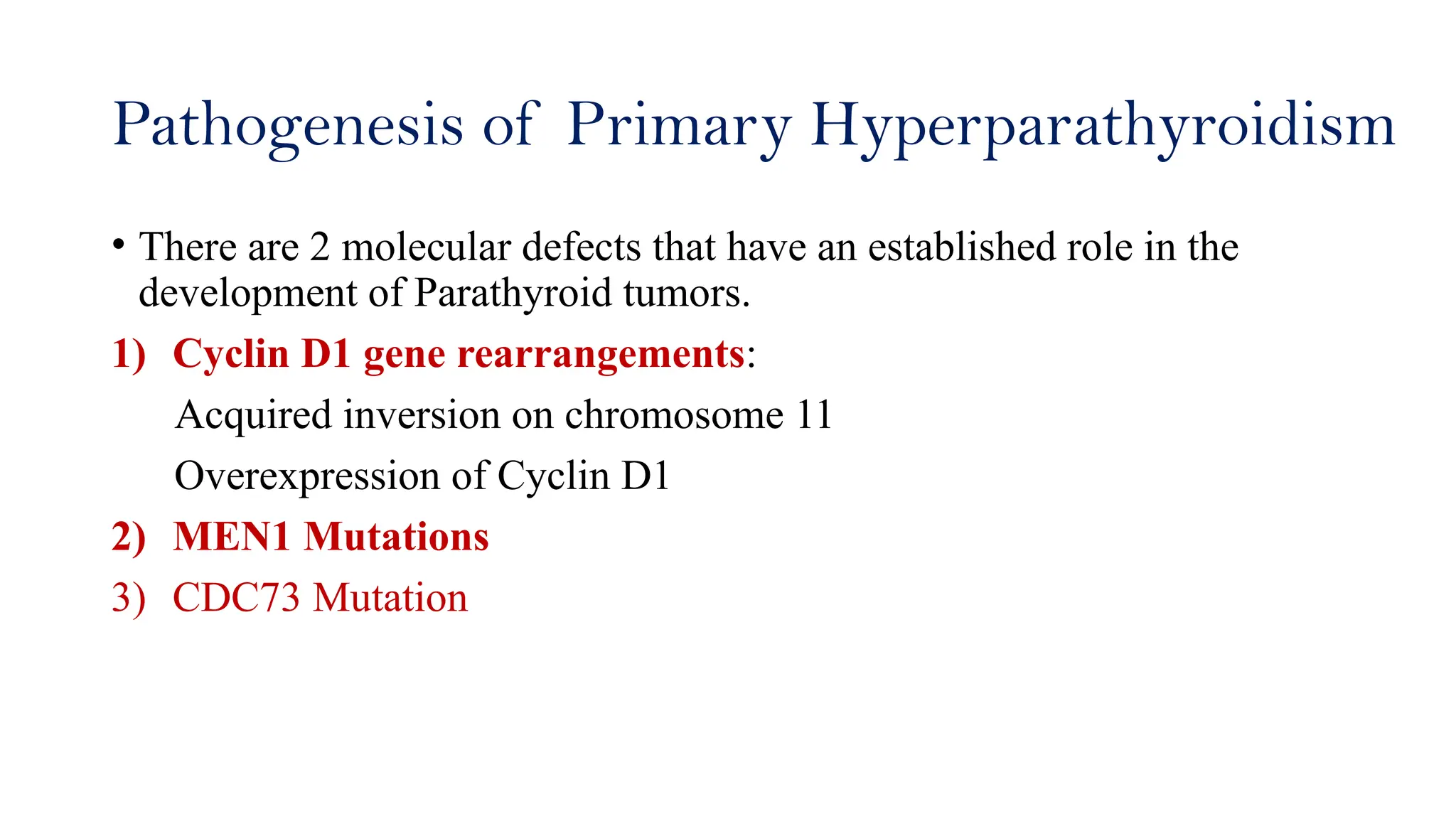 HYPERPARATHYROIDISM : ETIOLOGY, PATHOGENESIS & DIAGNOSIS. | PPTX