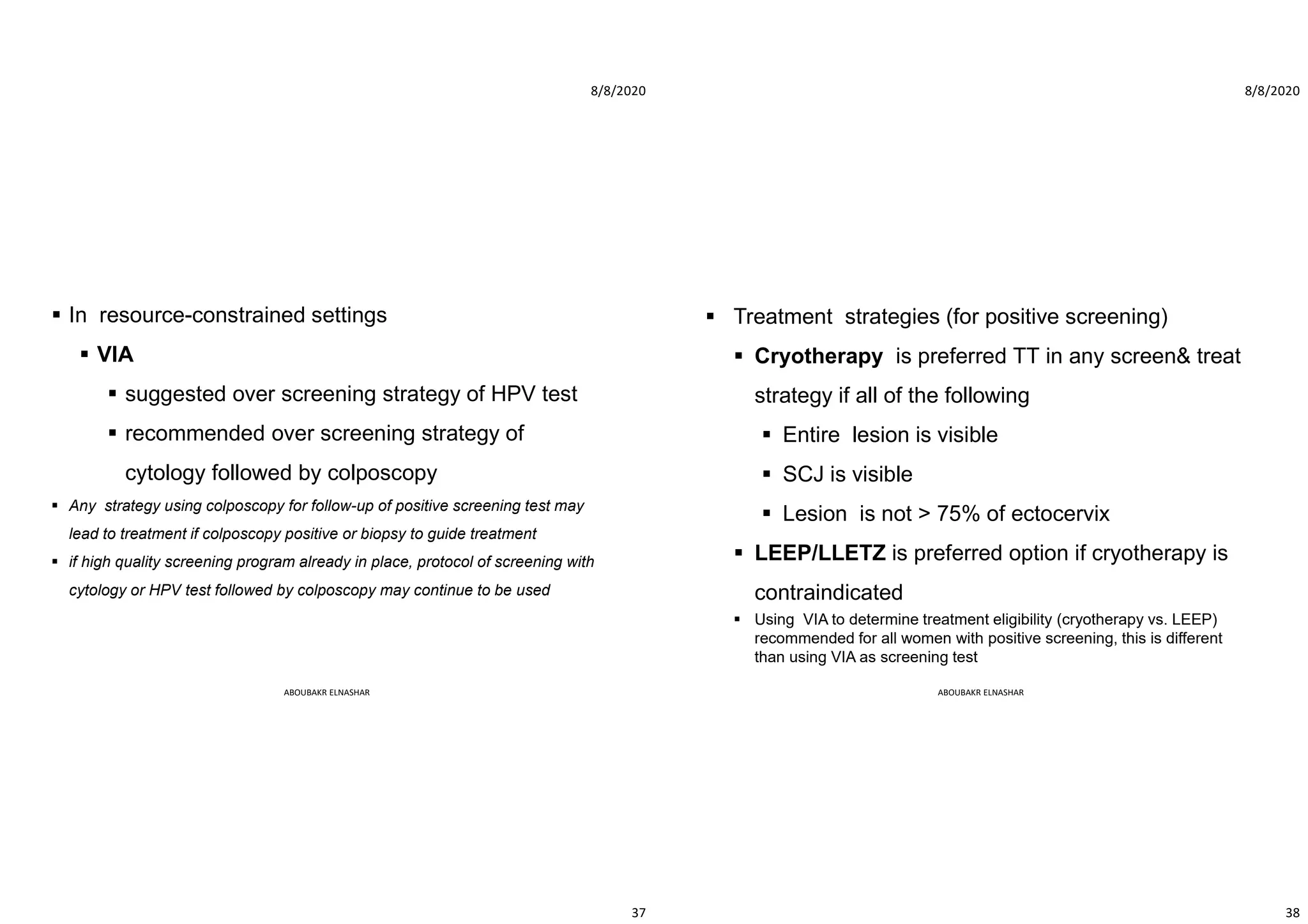 HPV, Cervical cancer prevention and screening | PDF