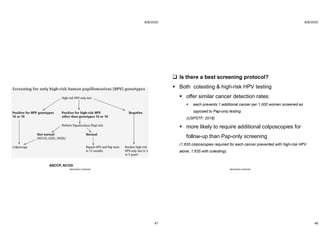 HPV, Cervical cancer prevention and screening | PDF