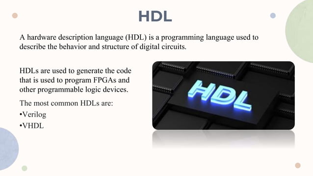 Fpga Vlsi Design Flow Using Hdl Introduction To Behavior Logic And
