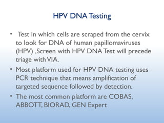 HPV DNA TEST SAMPLE MANAGEMENT presentation | PPT
