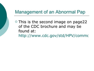 HPV and Cervical Cancer Screening | PPT