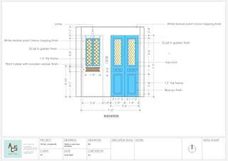 Front Door Elevation Drawing