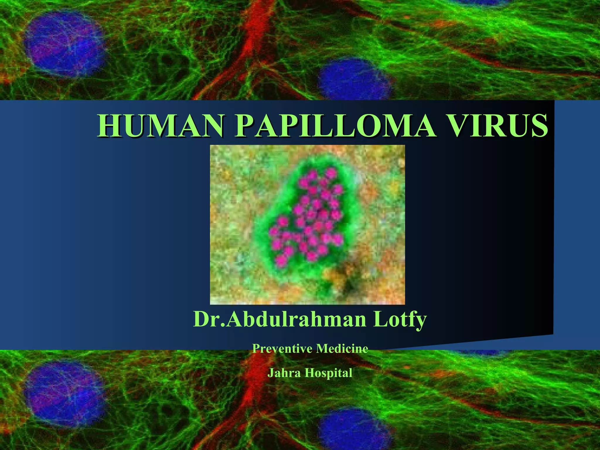 HUMAN PAPILLOMA VIRAL INFECTION 2010 | PPT