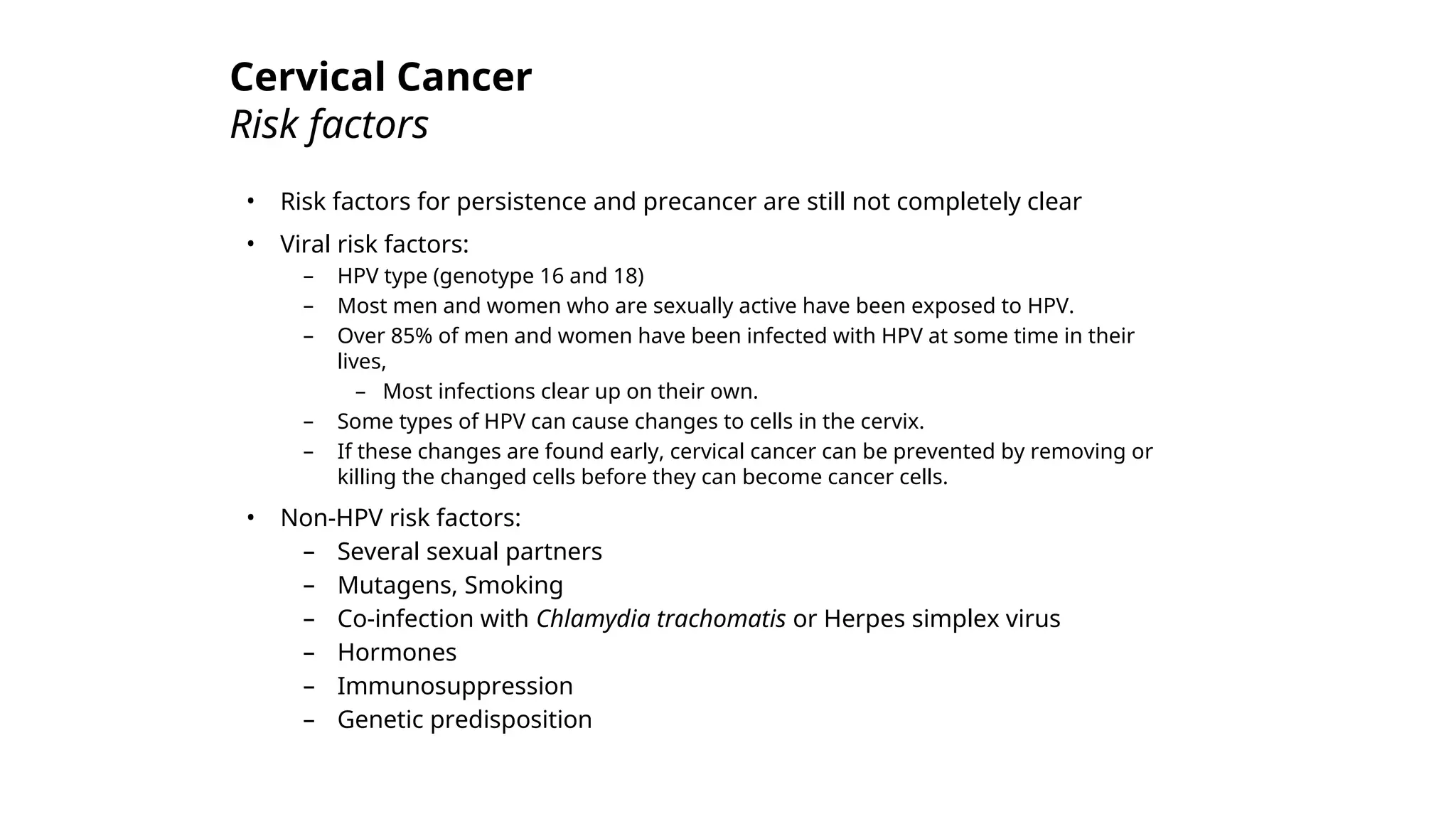 Cervical Cancer cause, epidemiology and diagnostic screening .ppt
