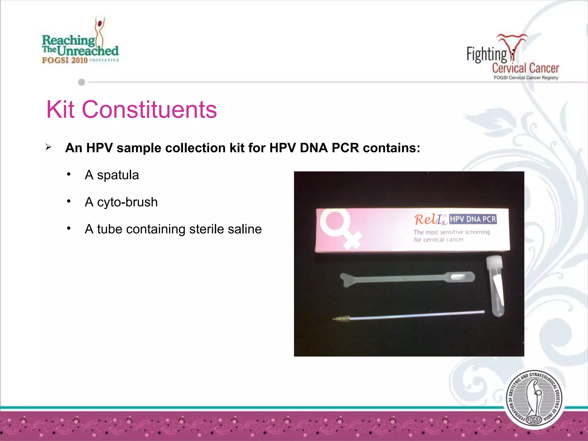 Hpv Sample Collection Procedure | PPT