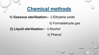 Ppt Presentation on sterilization methods | PPT
