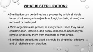 Ppt Presentation on sterilization methods | PPT