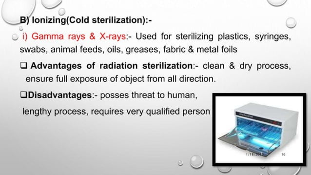 Ppt Presentation on sterilization methods | PPT
