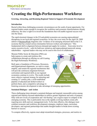 High Performance Workforce | PDF
