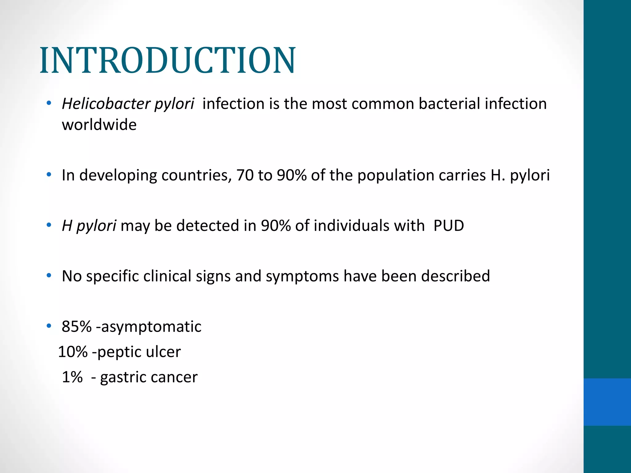 Helicobacter pylori infections | PPTX