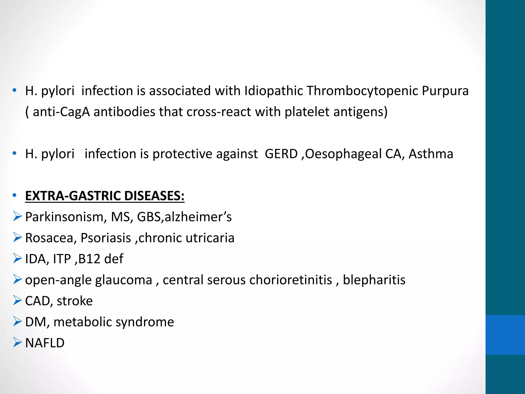 Helicobacter pylori infections | PPTX