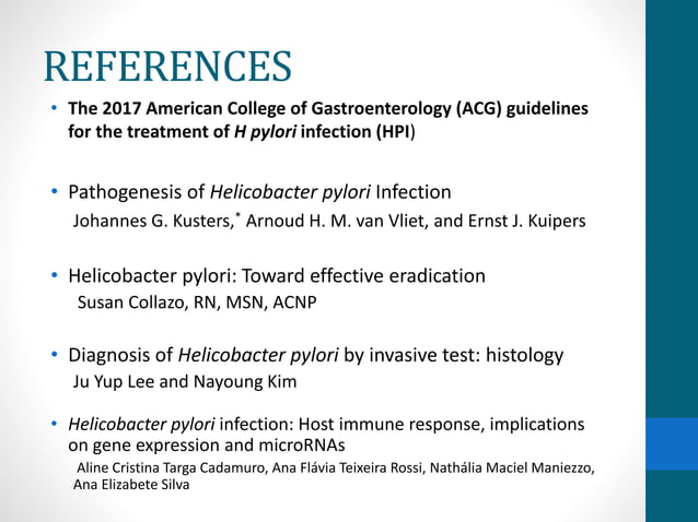 Helicobacter pylori infections | PPTX | Digestive Disorders | Diseases ...