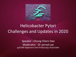 Helicobacter Pylori Infection: Management in 2020 | PPTX