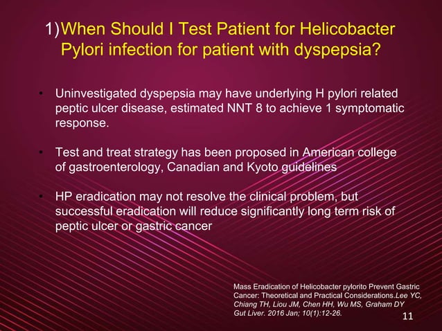 Helicobacter Pylori Infection: Management in 2020 | PPTX | Digestive ...