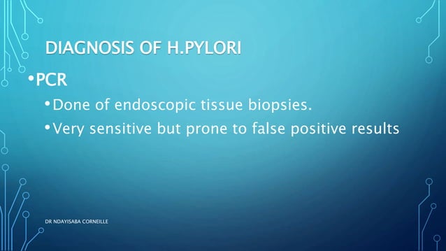 H Pylori and Peptic Ulcers.pptx