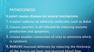 H Pylori and Peptic Ulcers.pptx