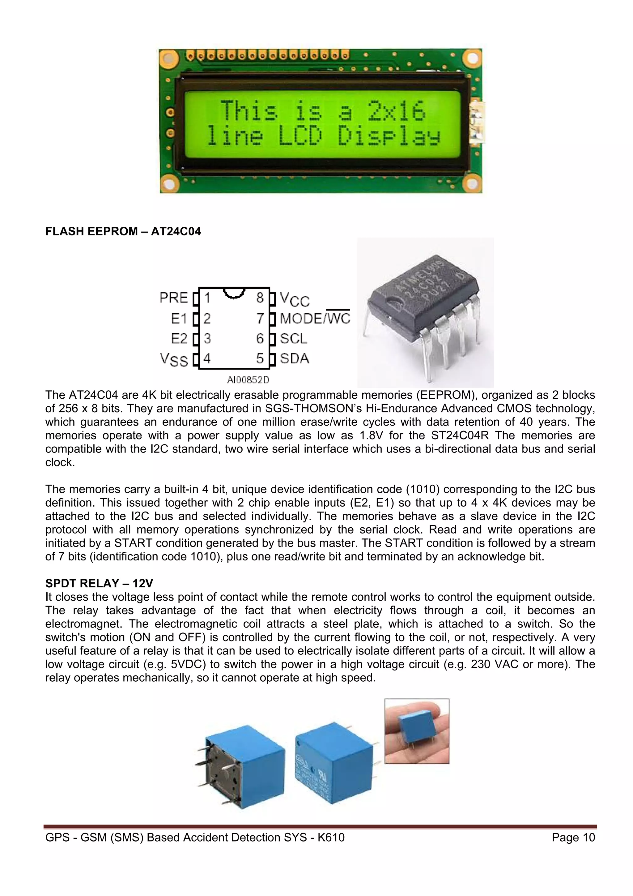AUTOMATIC VEHICLE ACCIDENT INFORMATION BY SMS SYSTEM (AVAIS SYSTEM) Gps ...