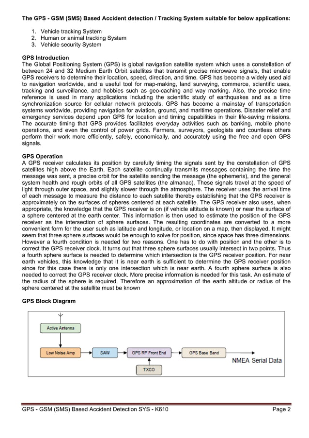 AUTOMATIC VEHICLE ACCIDENT INFORMATION BY SMS SYSTEM (AVAIS SYSTEM) Gps gsm accident detection ...