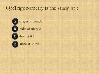 Programed instructional material: Basics of Trignometry | PPTX | Educational Assessment | Education