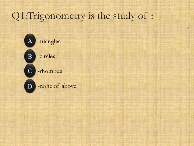Programed instructional material: Basics of Trignometry | PPTX ...