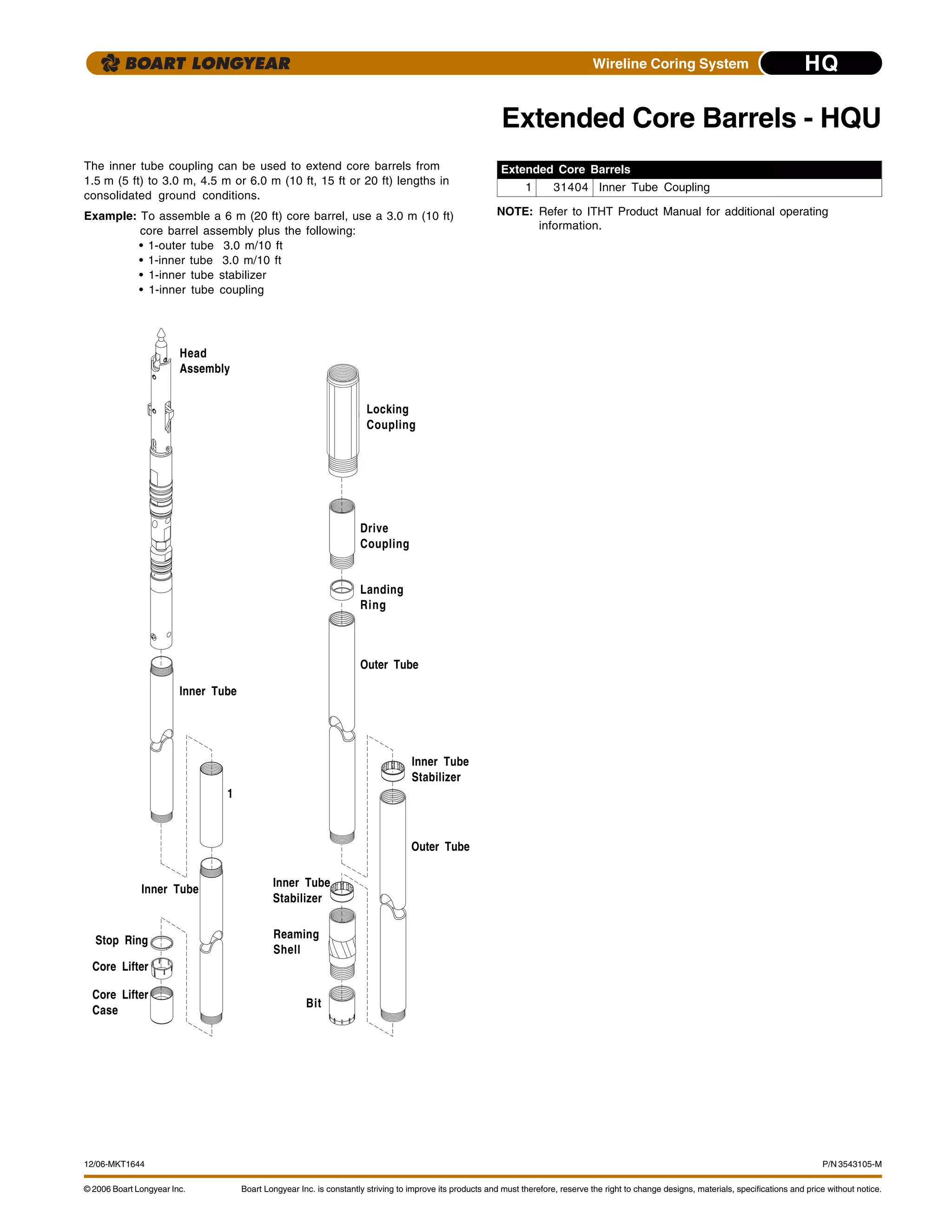 Catálogo: Hq coring system long year | PDF