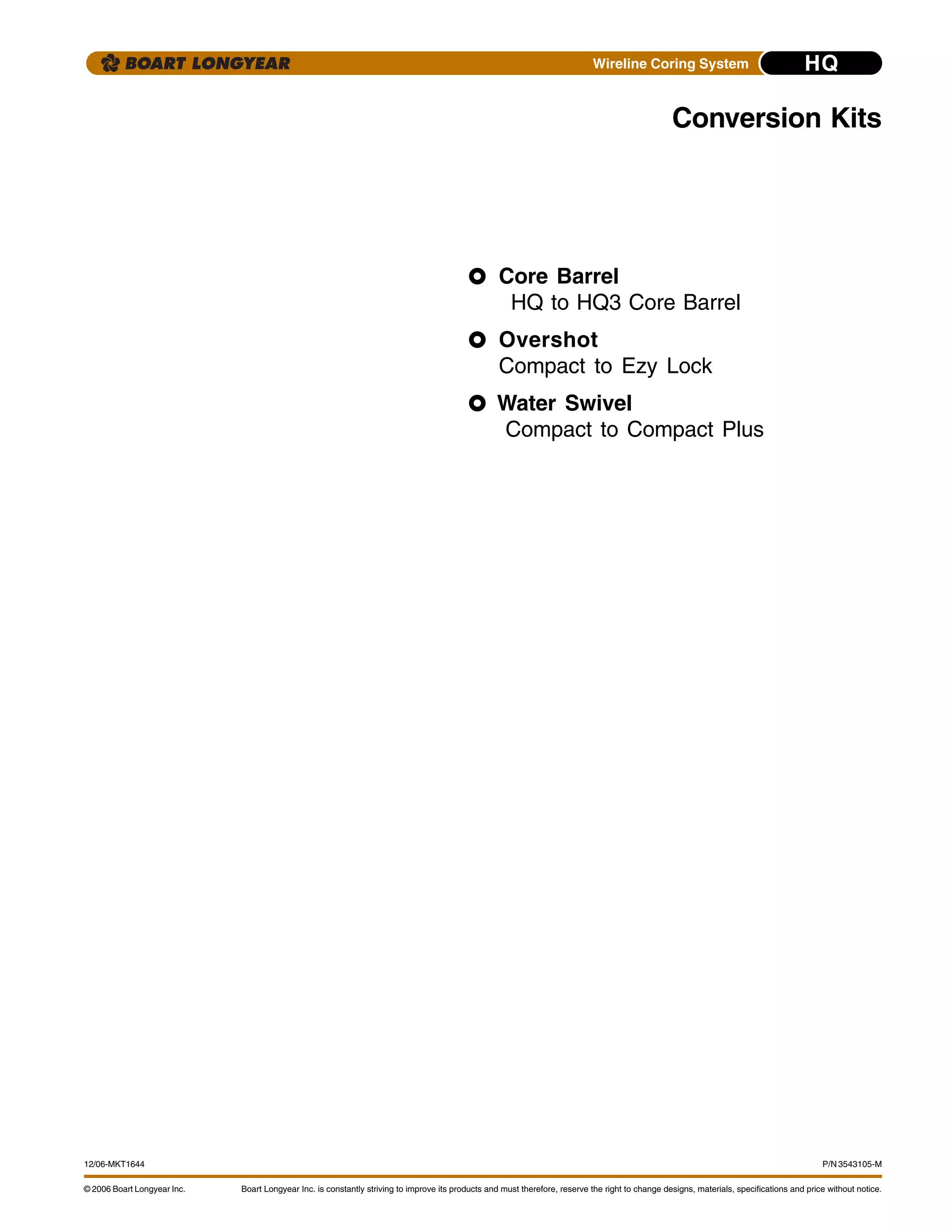 Catálogo: Hq coring system long year | PDF