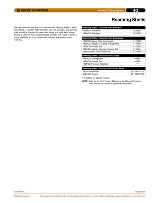 Catálogo: Hq coring system long year | PDF