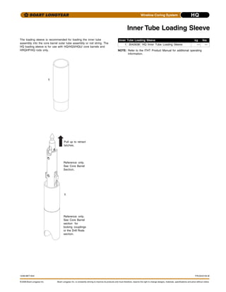 Catálogo: Hq coring system long year | PDF