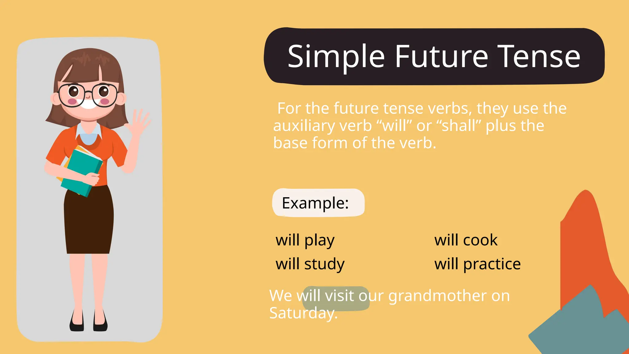 Simple Aspects of Verbs Powerpoint Template | PPTX