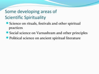 Introduction to scientific spirituality | PPT