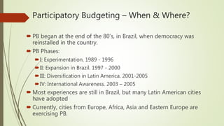 02. Participatory budgeting for Municipal Bodies | PPTX