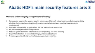 Hqs abatis hdf general overview | PPTX
