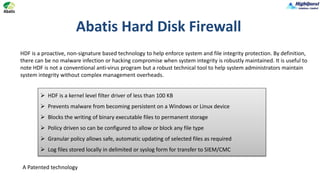 Hqs abatis hdf general overview | PPTX