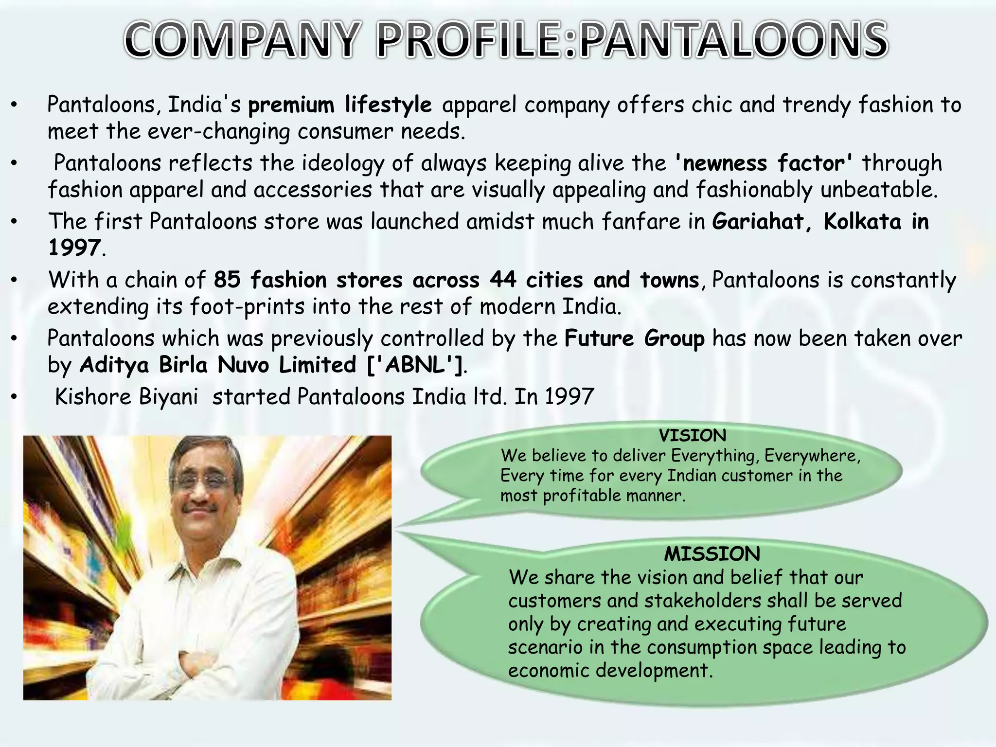 HUMAN RESOURCE MANAGEMENT POLICIES OF TCS AND PANTALOONS | PPTX