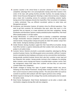 FASHION INDUSTRY IN BANGLADESH (AARONG) | DOCX