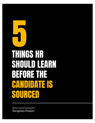 HR SOURCING | PDF | Career Advice | Careers