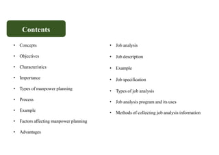 hr manpower planning and job analysis .pdf